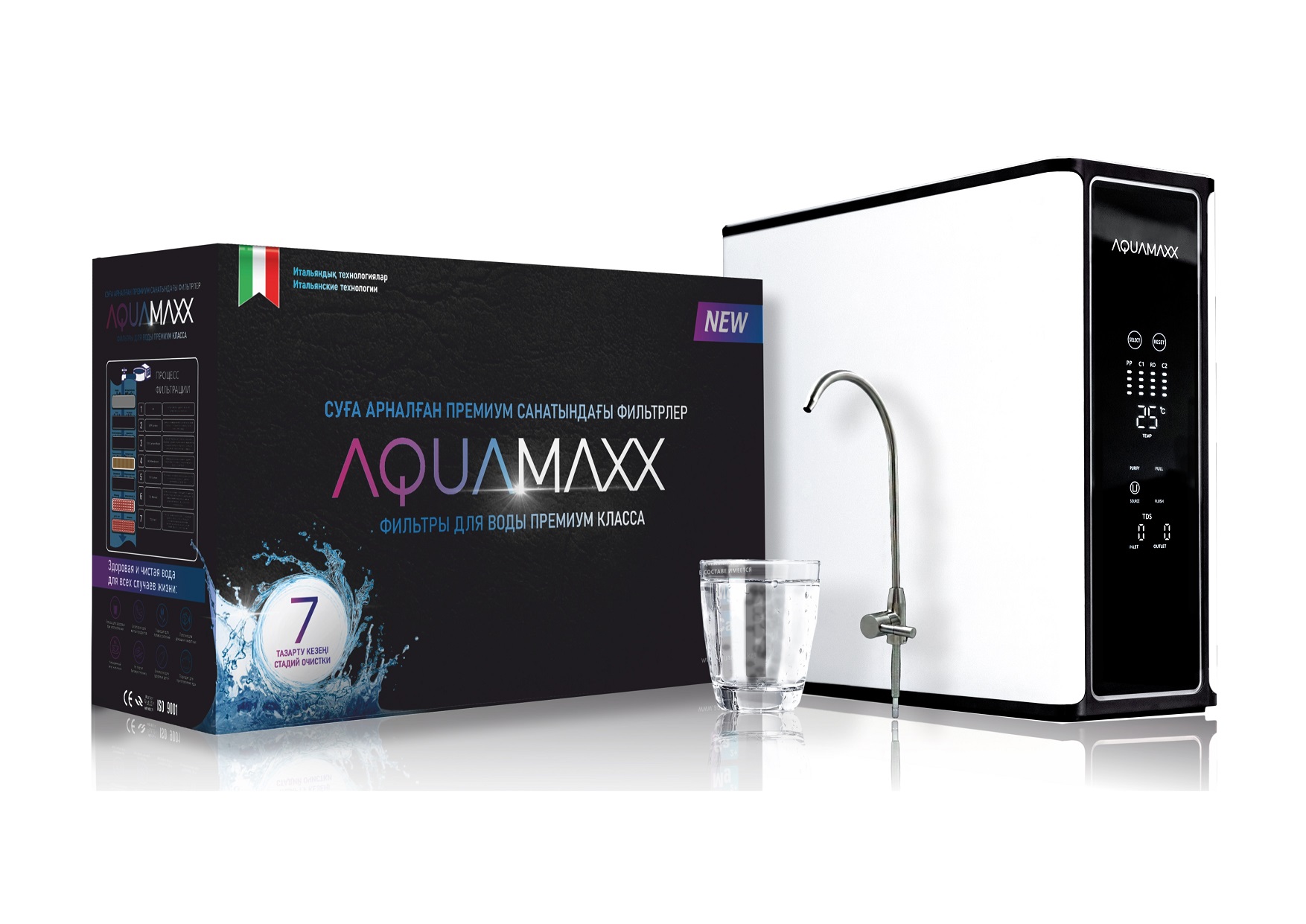 Фильтр для очистки воды с обратным осмосом Aquamaxx FF-RO 49